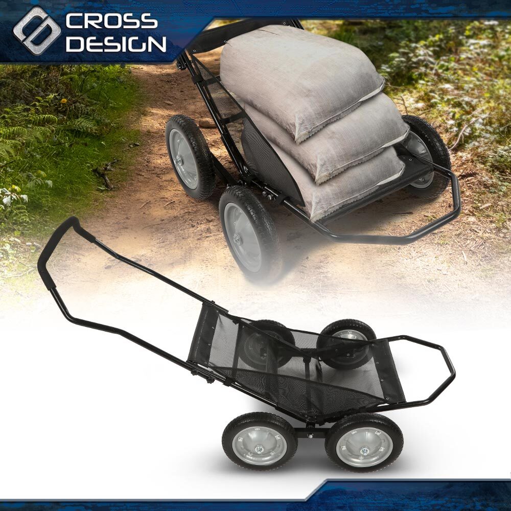 New Crawler 500lb Capacity Foldable Multi Use Deer Game Recovery Cart ...