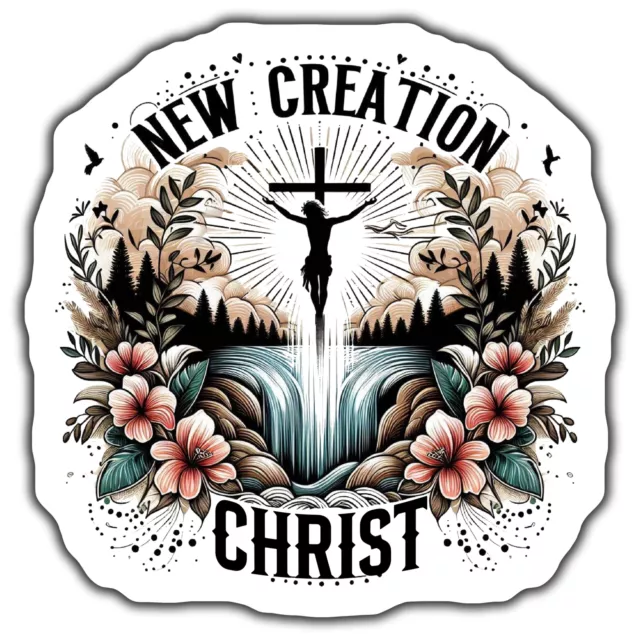 New Creation Christ Sticker, Religious Christian Stickers ...