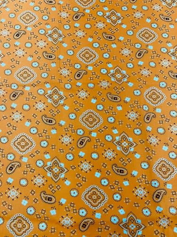 New Creations Fabric & Foam Inc 60" Wide Poly Cotton Bandanna Print ...