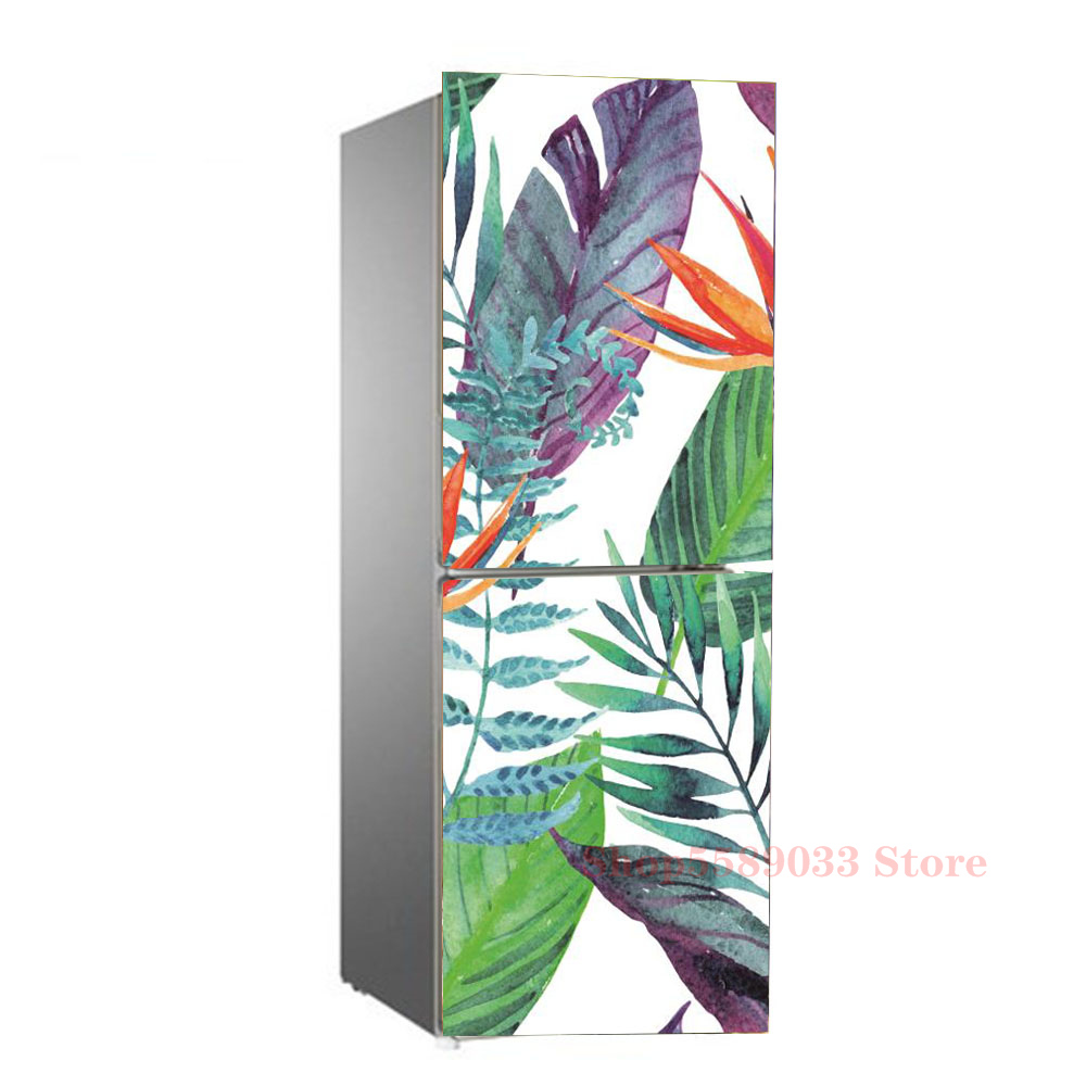 New Creative Vinyl Wallpaper For Fridge Door Waterproof Refrigerator ...