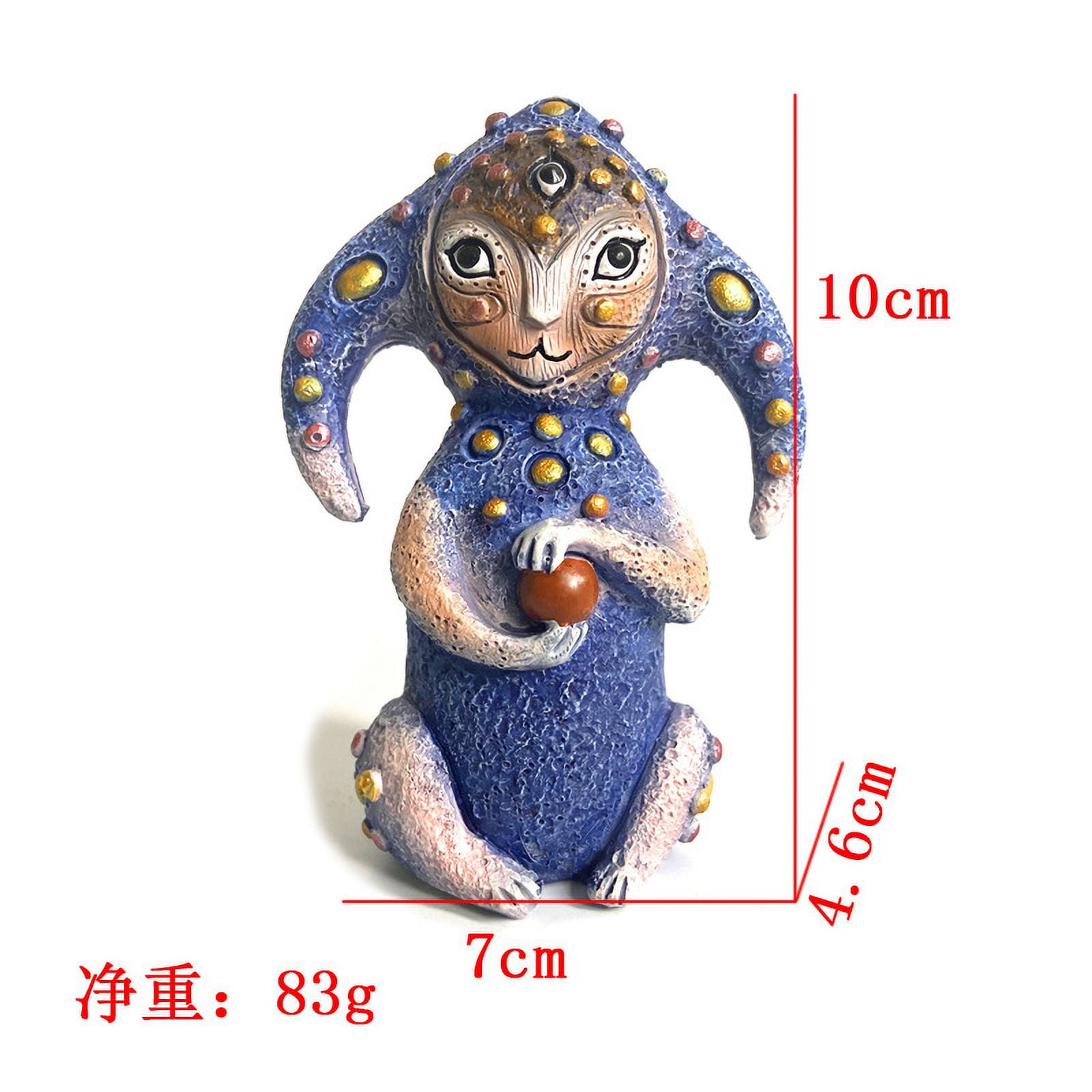 New Creatures Fantasy World Resin Statue Home Decor Handmake Three-Eyed ...
