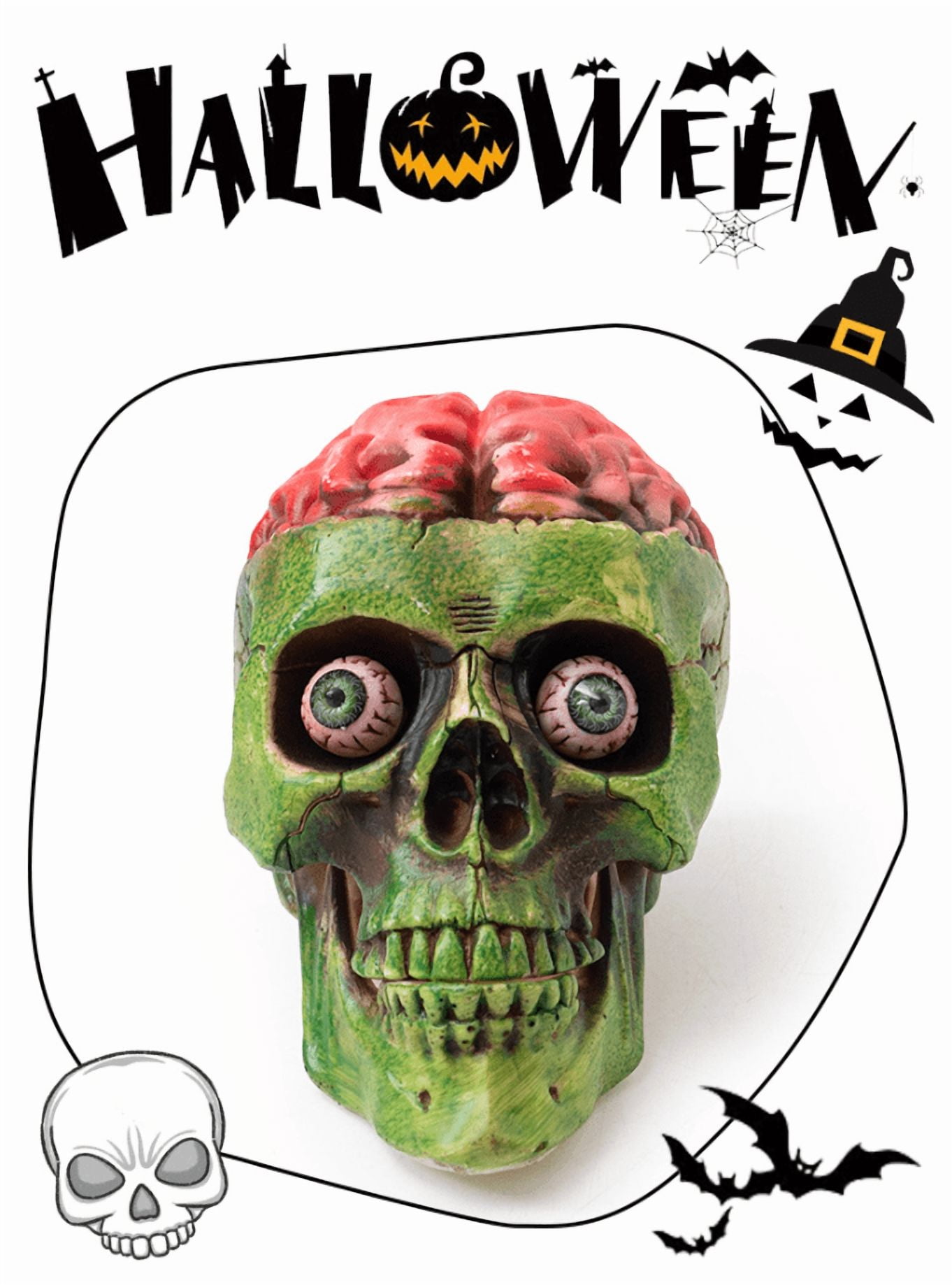 New Creepy Alien Skull Decoration – Scary Grim Reaper Head Prop ...