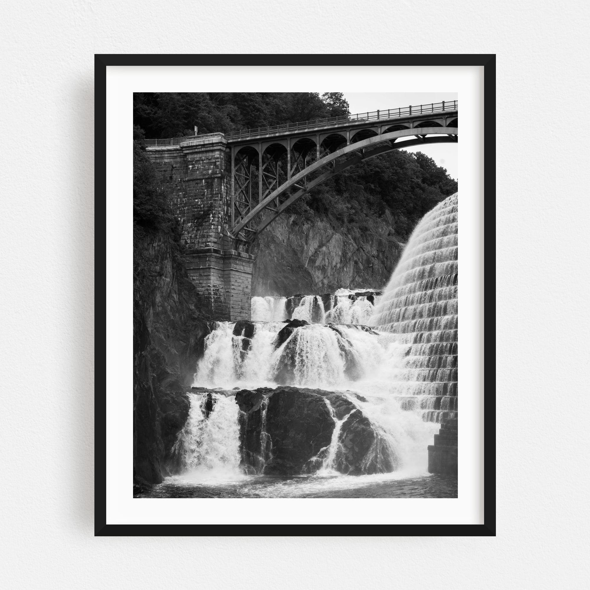 New Croton Dam 02 B&W - Croton-on-Hudson New York Photography Waterfall ...