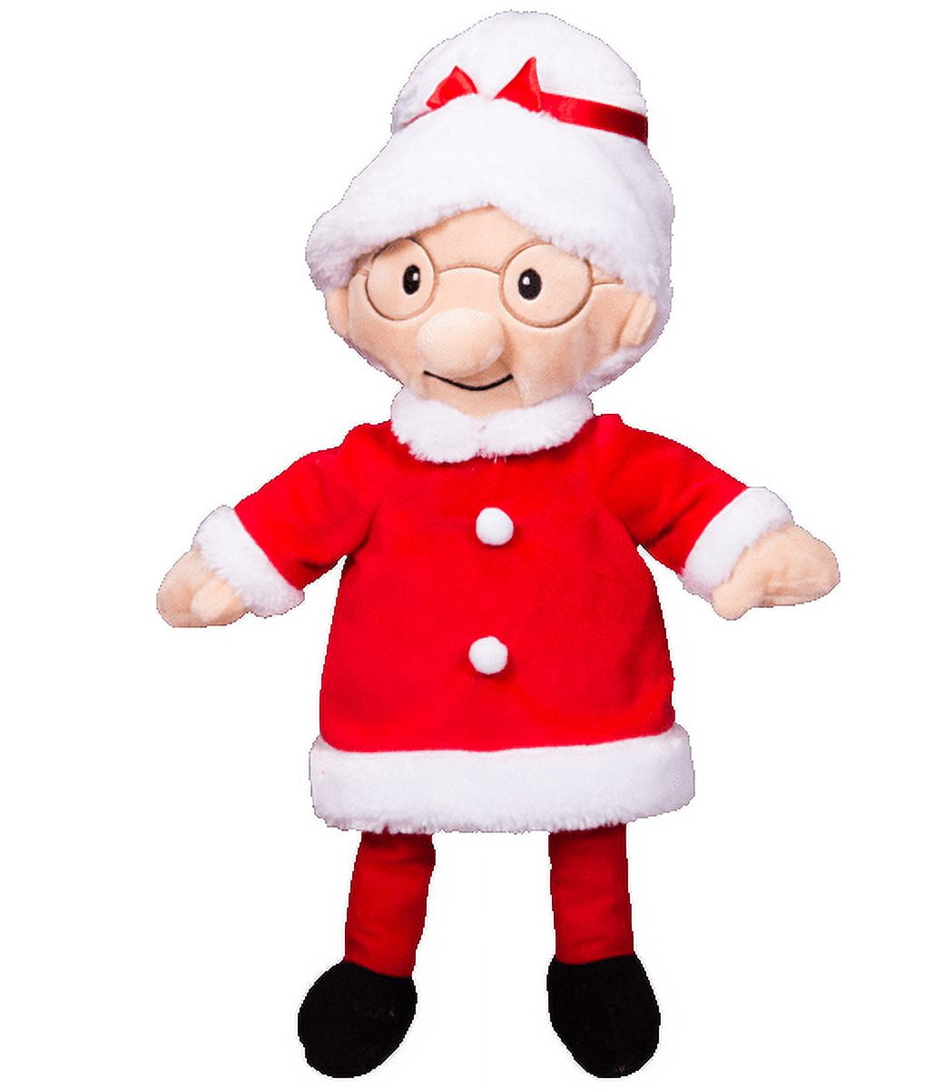 New Cuddly Super Soft 14"-18" inch Stuffed and Festive Mrs.C. Mrs.Claus ...