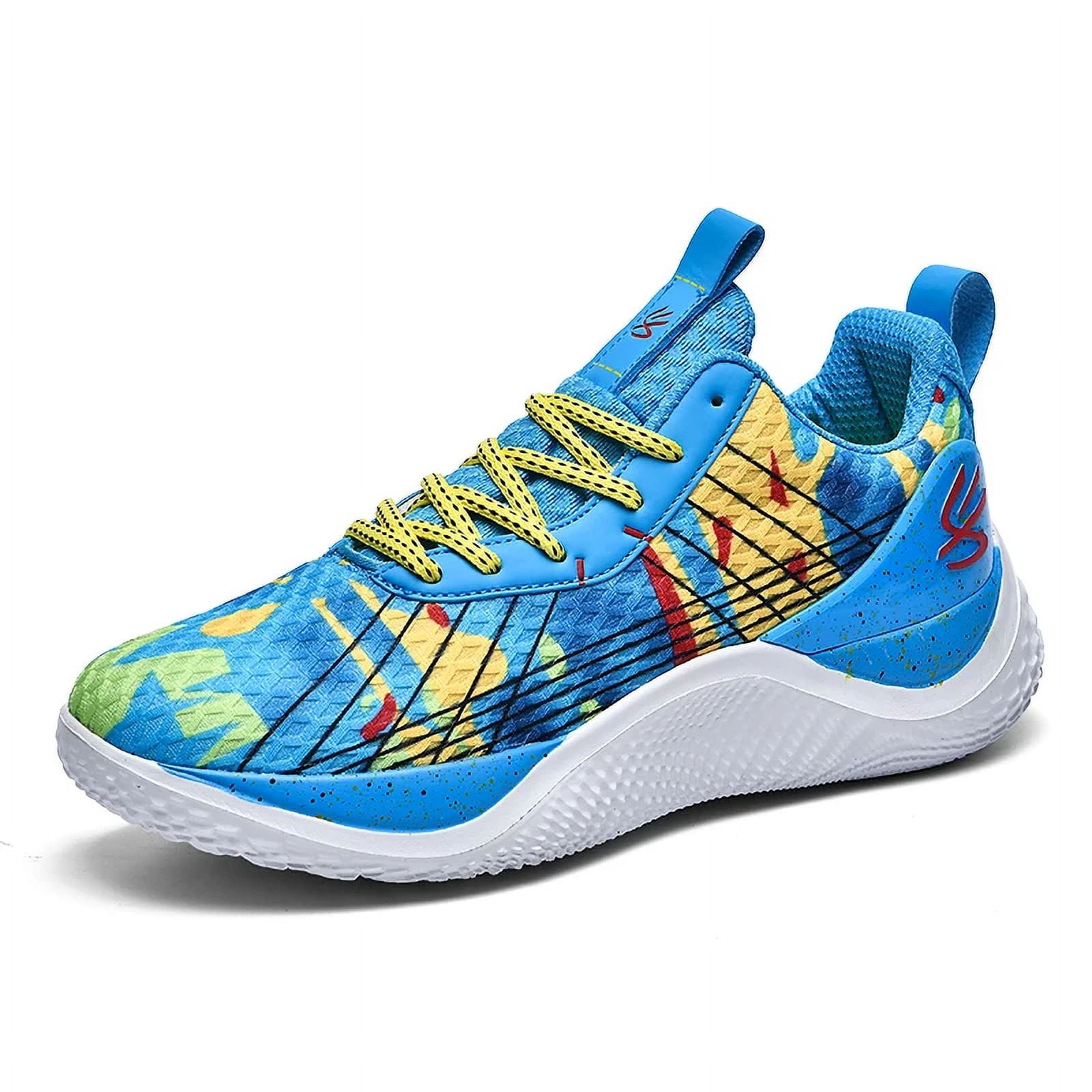 New Curry 10 basketball shoes net surface breathable low top combat ...