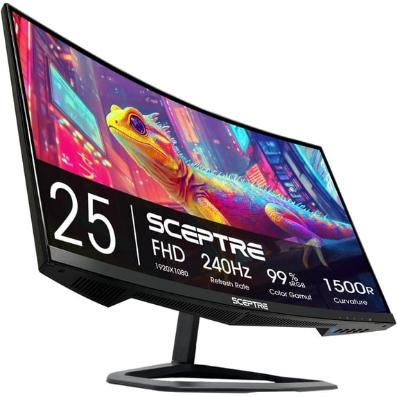 New Curved 24.5-inch Gaming Monitor up to 240Hz 1080p R1500 1ms ...