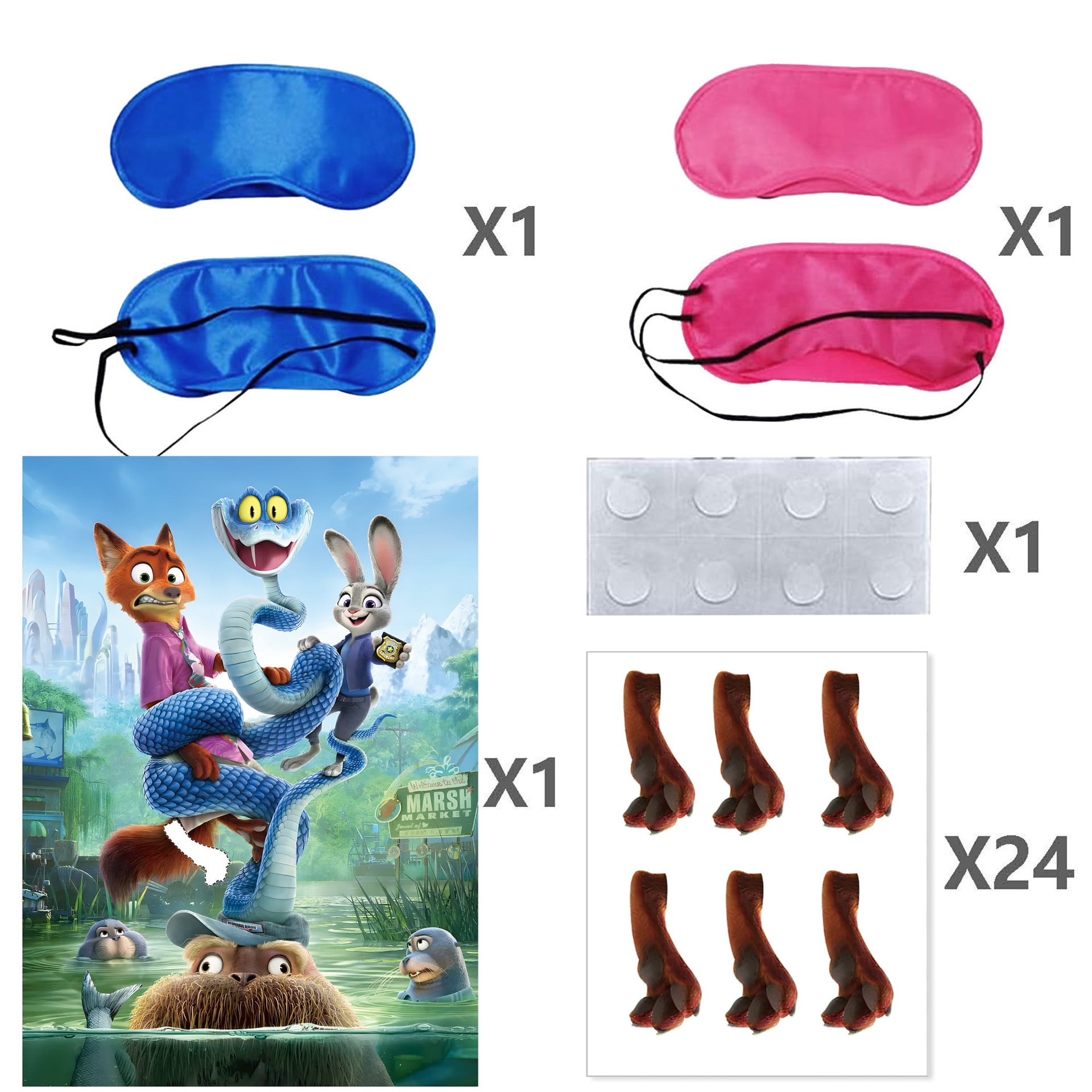 New Cute Cartoon Movie Zootopia 2 Theme Birthday Party Decorations ...