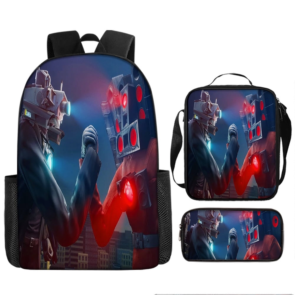 New Cute Cartoon Skibidi Toilet Toilet Man Spoof Backpack Large ...
