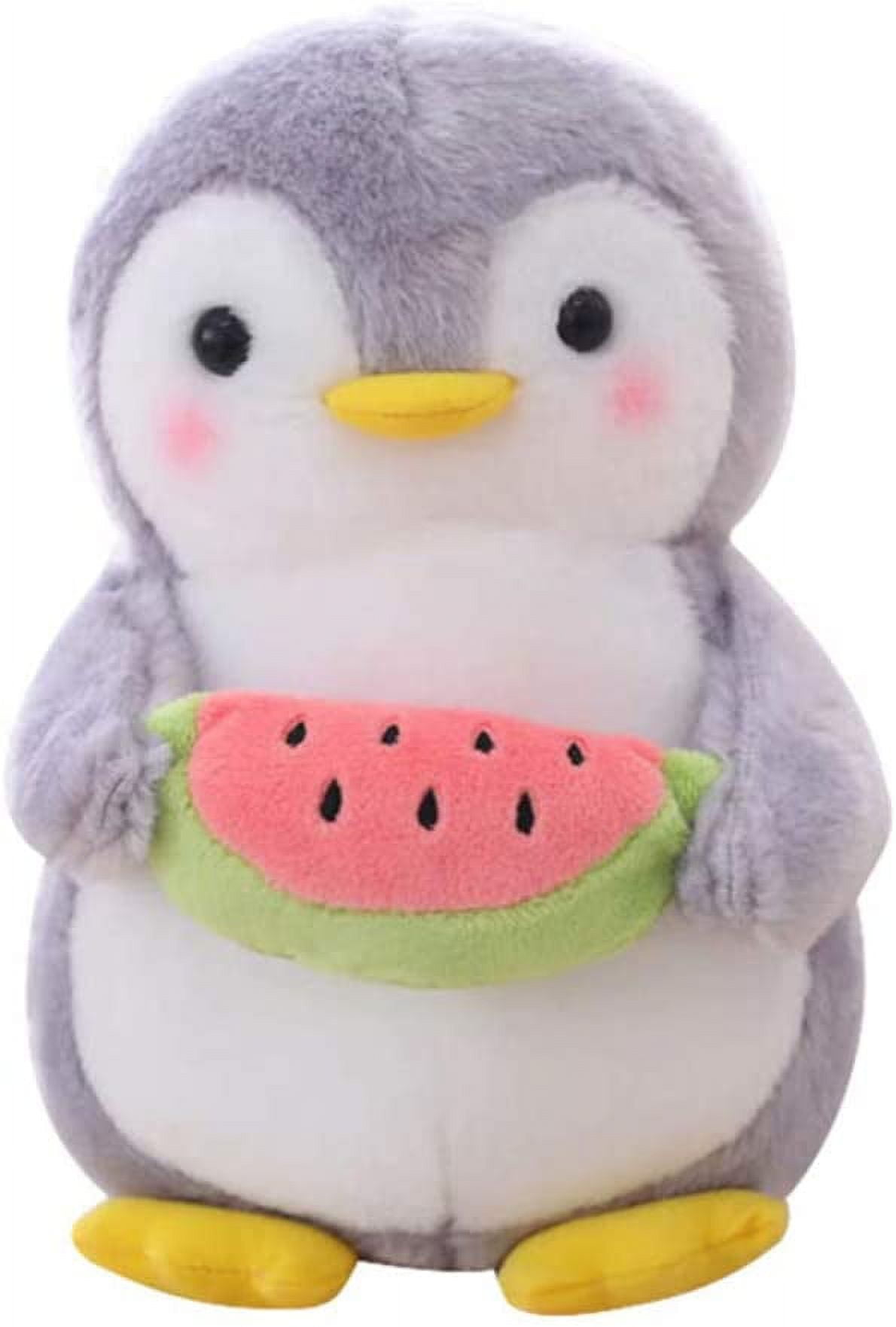 New Cute Couple Penguin Doll Plush Toy Holding Watermelon Penguin Cute ...