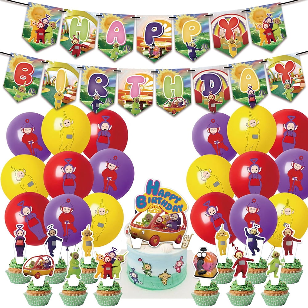 New Cute Teletubbies Dipsy Po Theme Surprise Birthday Party Set ...