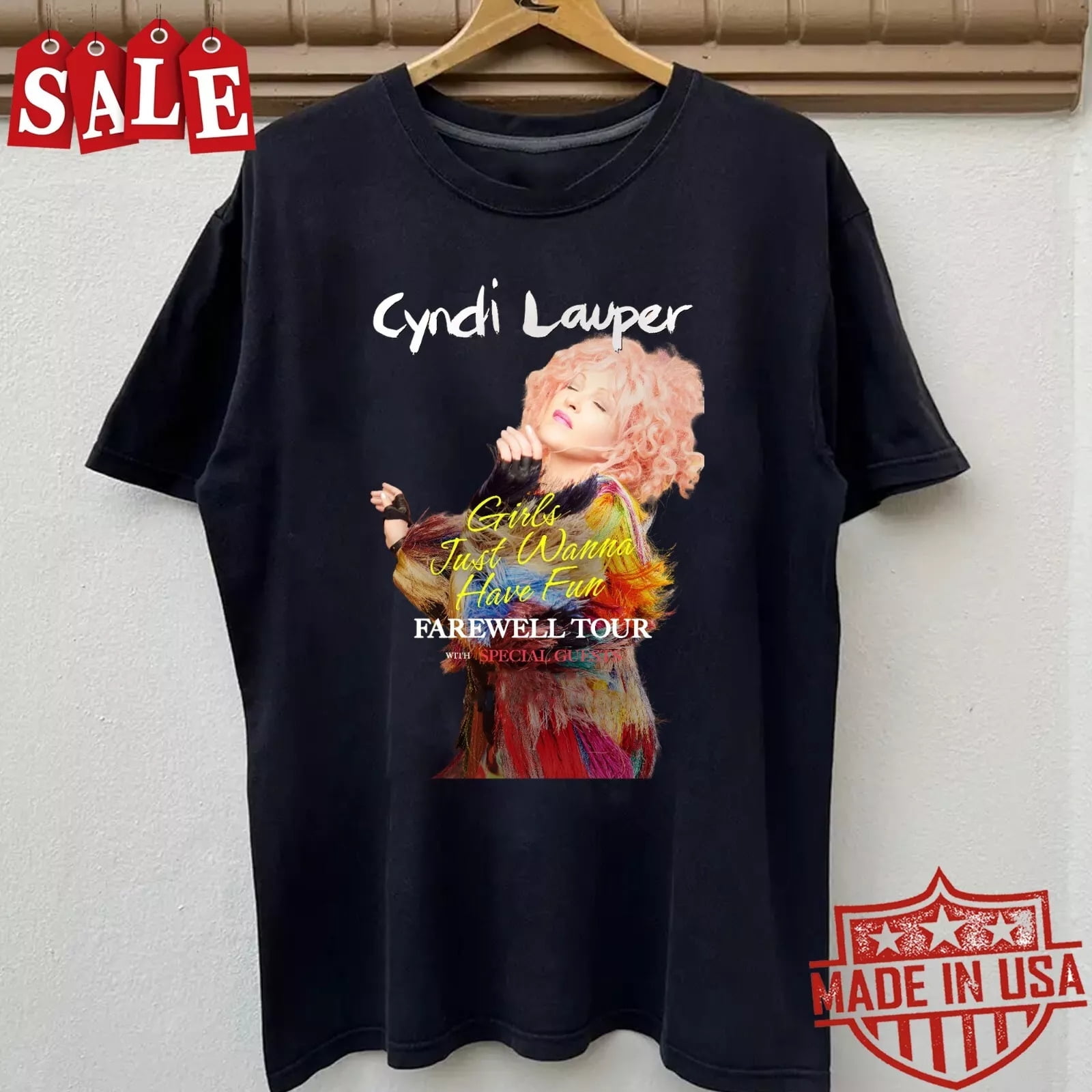 New Cyndi Lauper Farewell Tour 2025 Gift For Fans Unisex S-4XL Shirt ...