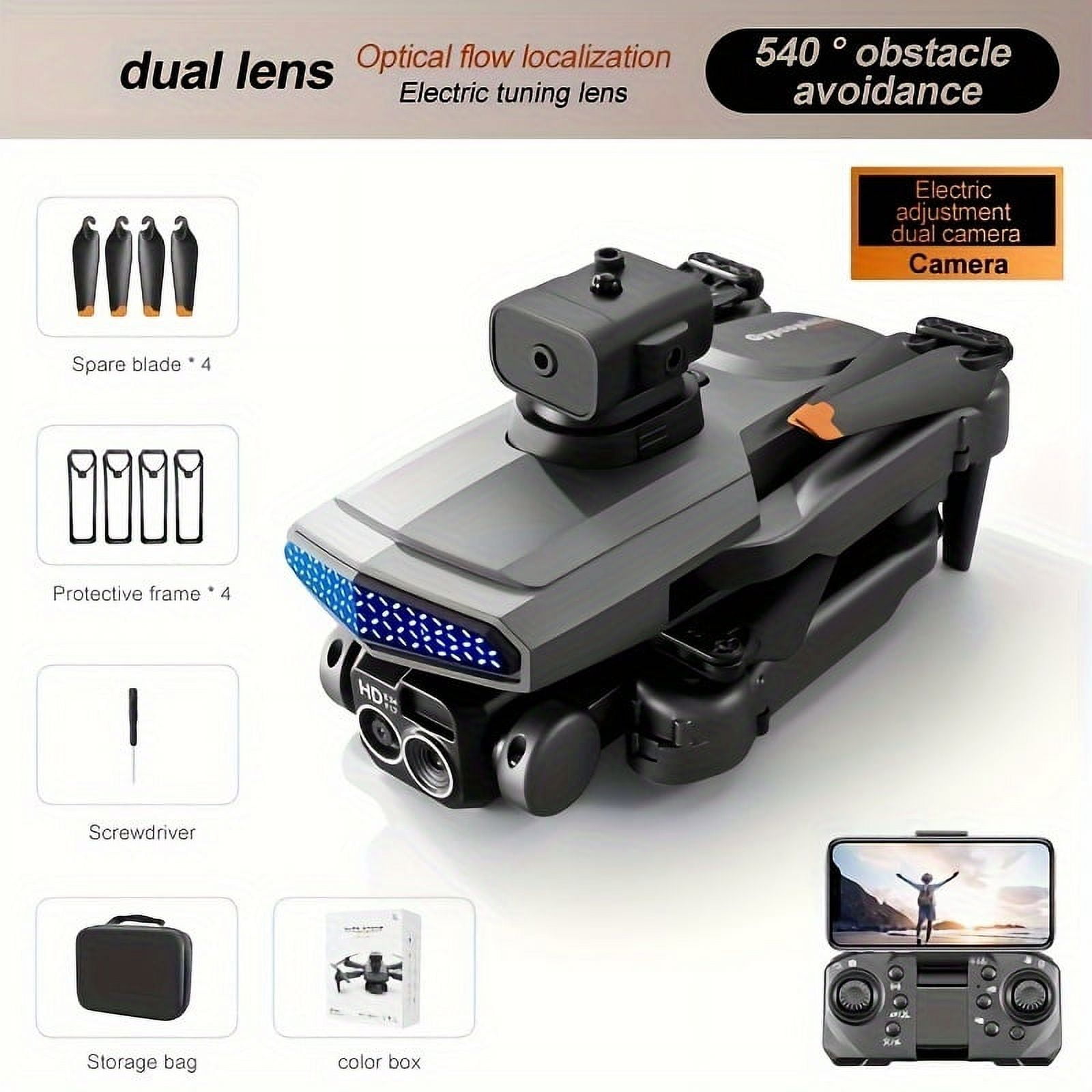 New D6 Air Drone HD Dual ESC Camera Optical Flow Localization 540° Intelligent Obstacle ...