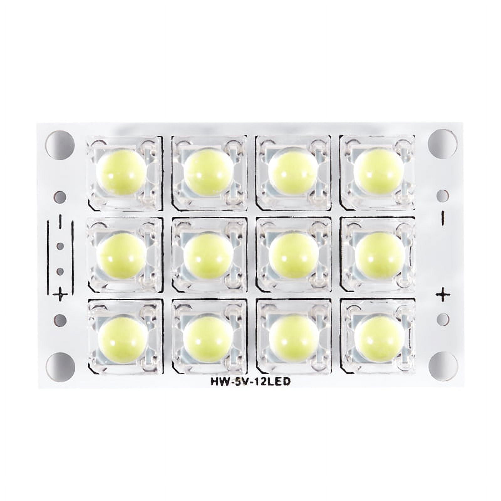 New DC 3V 5V 12 LED Super Bright White Piranha LED Circuit Board LED ...
