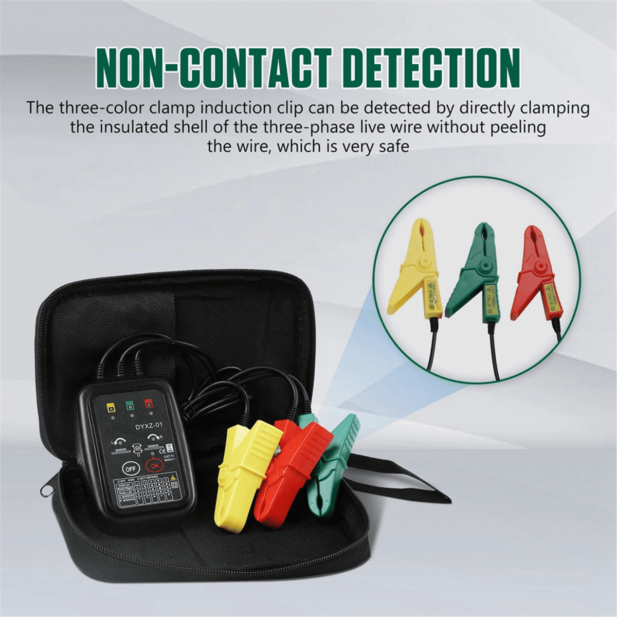 New DYXZ-01 Voltage Indicator Tester/ Non-Contact Phase Sequence ...