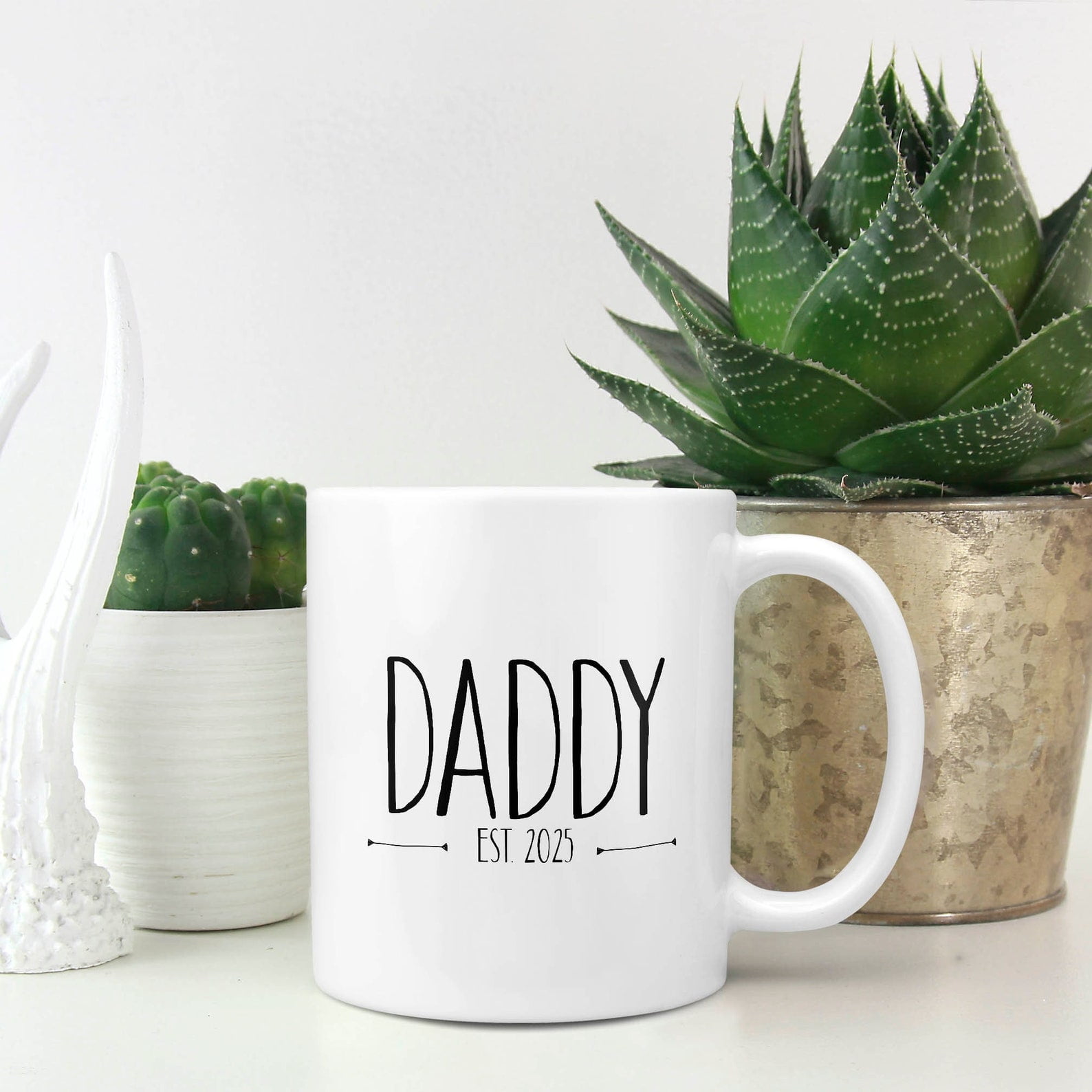 New Dad Gift, Daddy Coffee 2025 Mug - Minimalist Design for New Dads ...