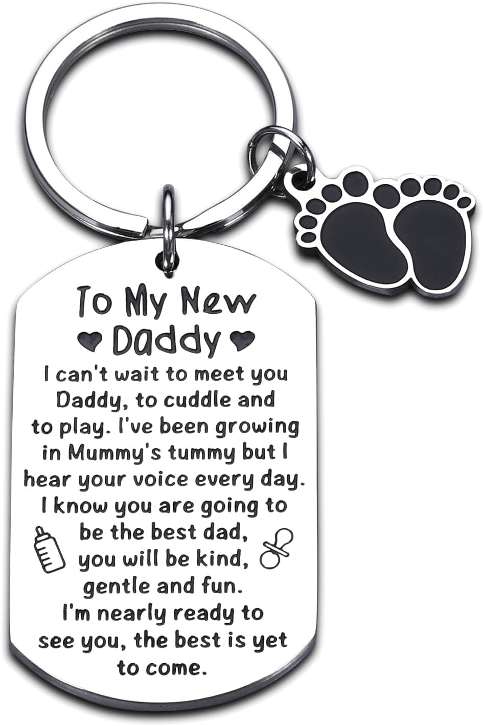New Dad Gifts First Time Dad Gifts Expecting Dad Keychain First Father ...