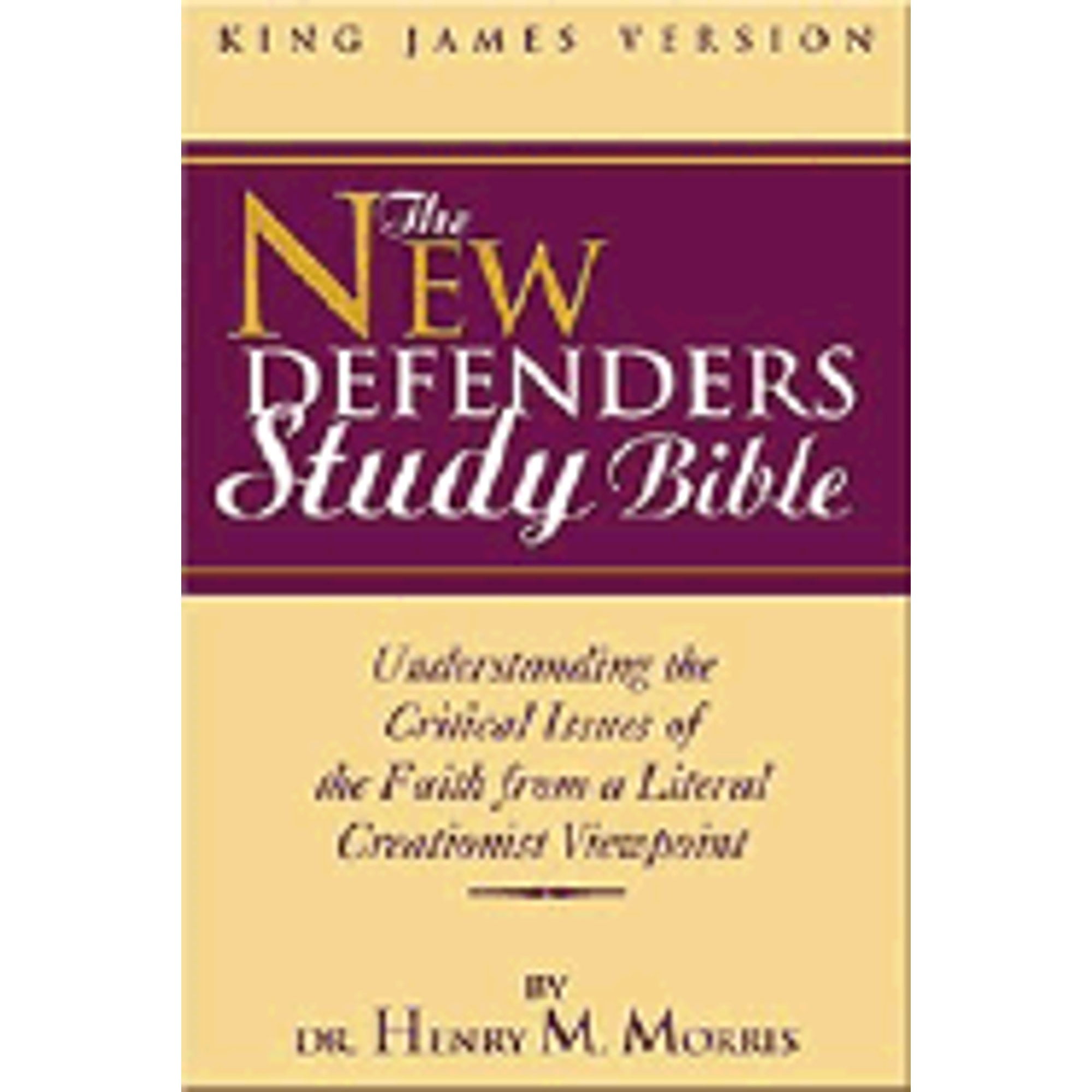 Pre-Owned New Defender's Study Bible: King James Version (Hardcover ...