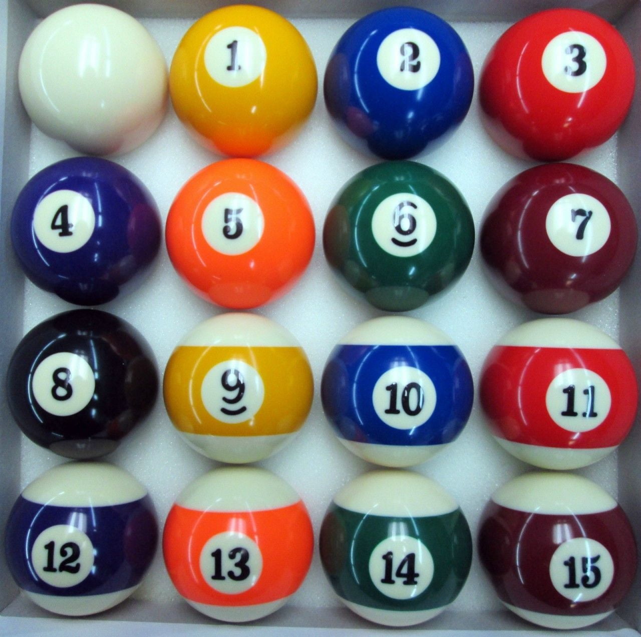 Southern Game Rooms New Deluxe Pool Regulation Standard Billiard Balls ...