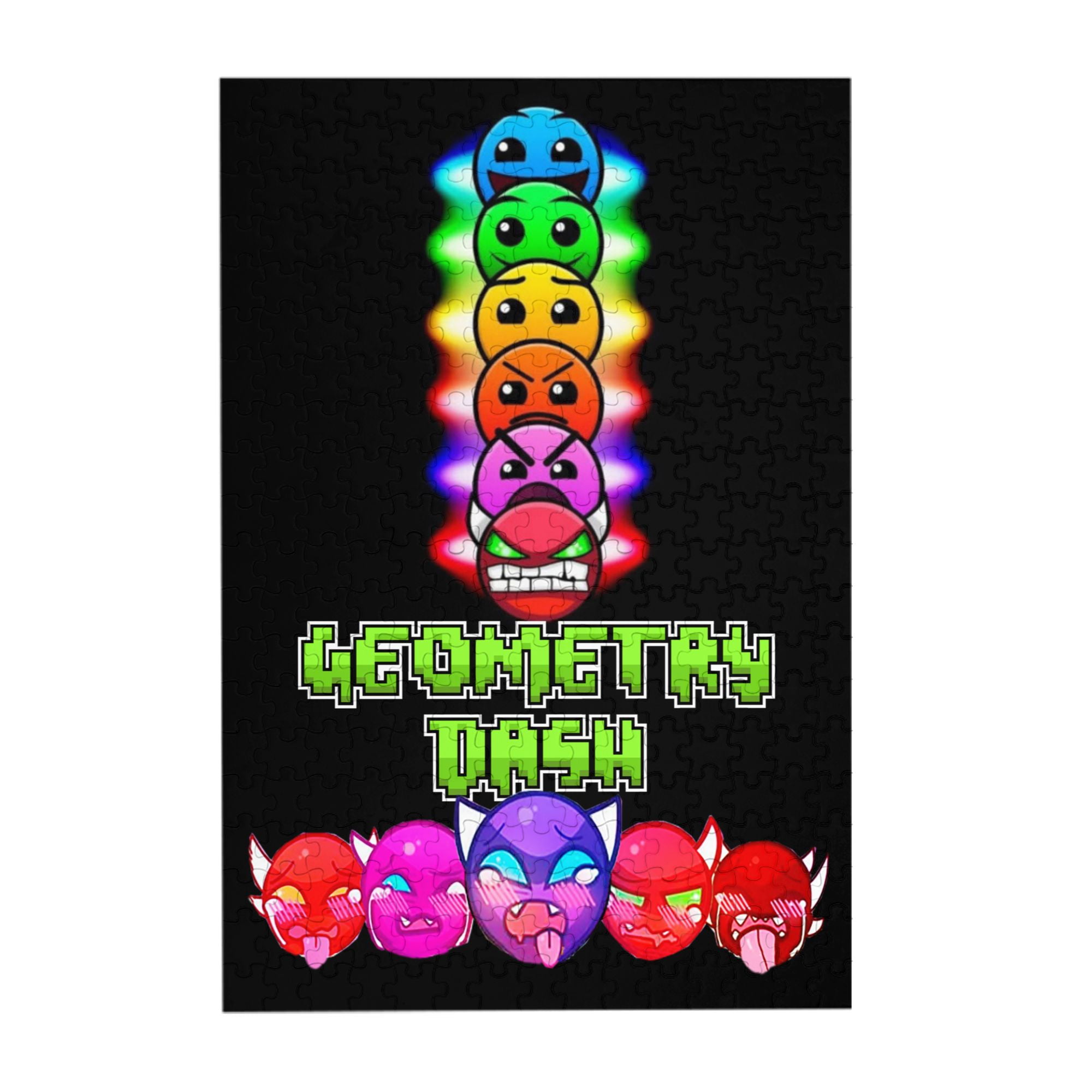 New Demon Geometry Dash 300 Piece Jigsaw Puzzle For Families ...