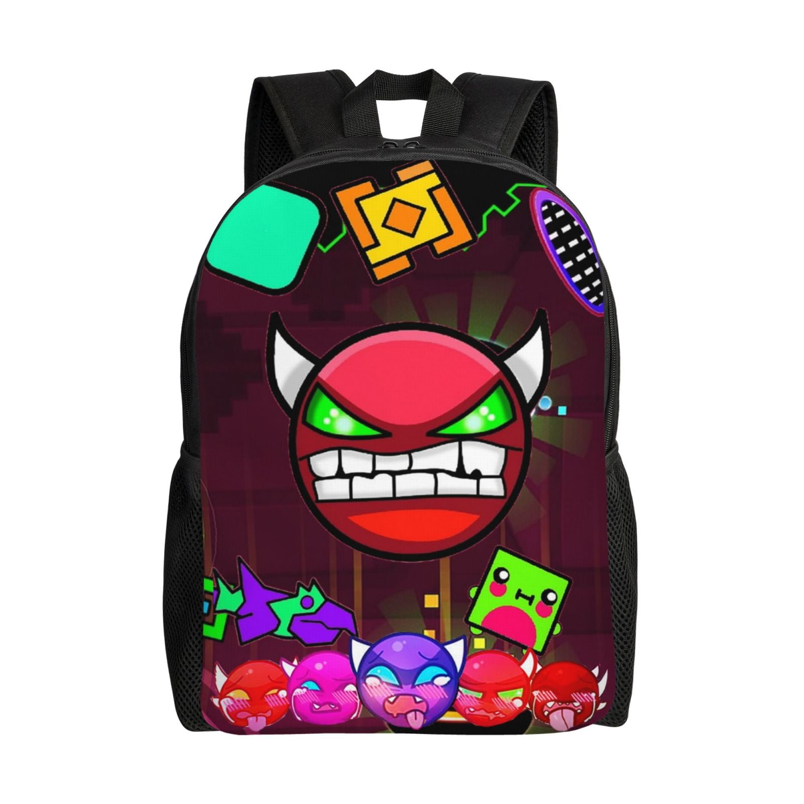 New Demon Geometry Dash Backpack Large Capacity Portable Backpack ...