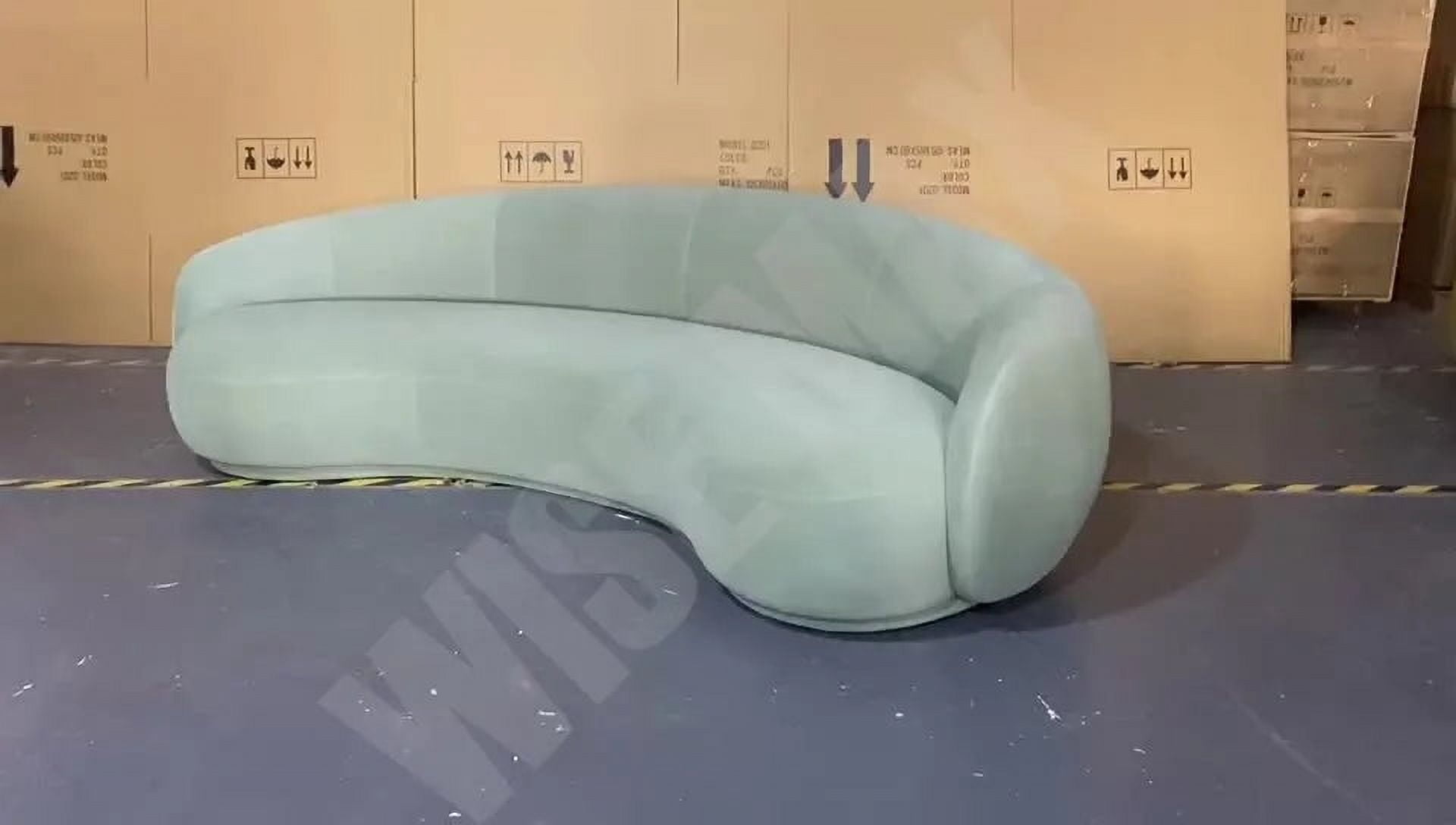 New Design Curved Sofa Crescent Shaped Sofa Designs For Living Room ...