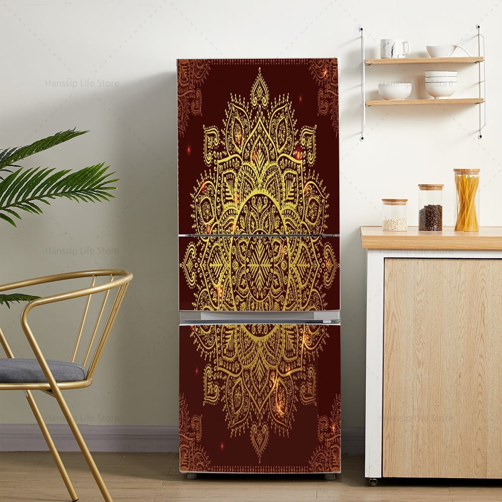 New Design Fridge Door Mural Sticker Wallpaper Waterproof PVC ...
