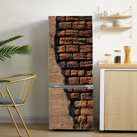 New Design Fridge Door Mural Sticker Wallpaper Waterproof PVC ...