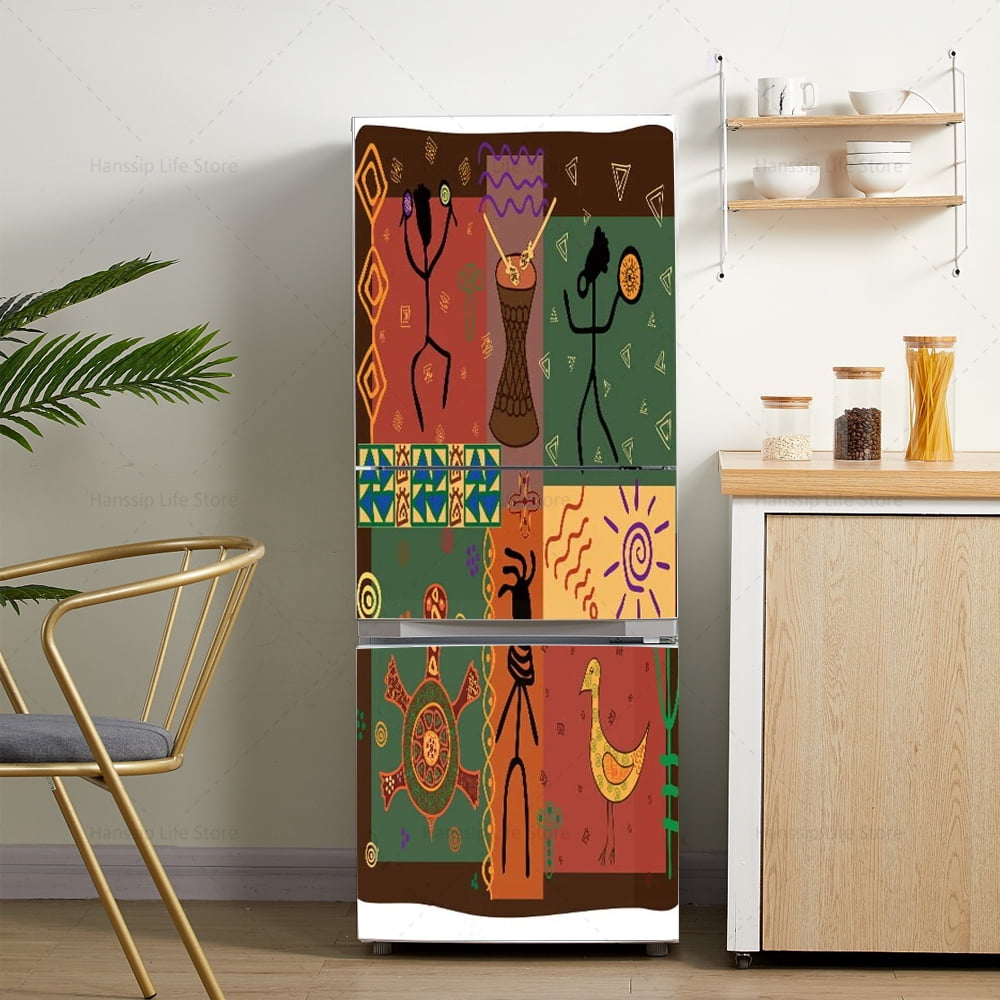 New Design Fridge Door Mural Sticker Wallpaper Waterproof PVC ...