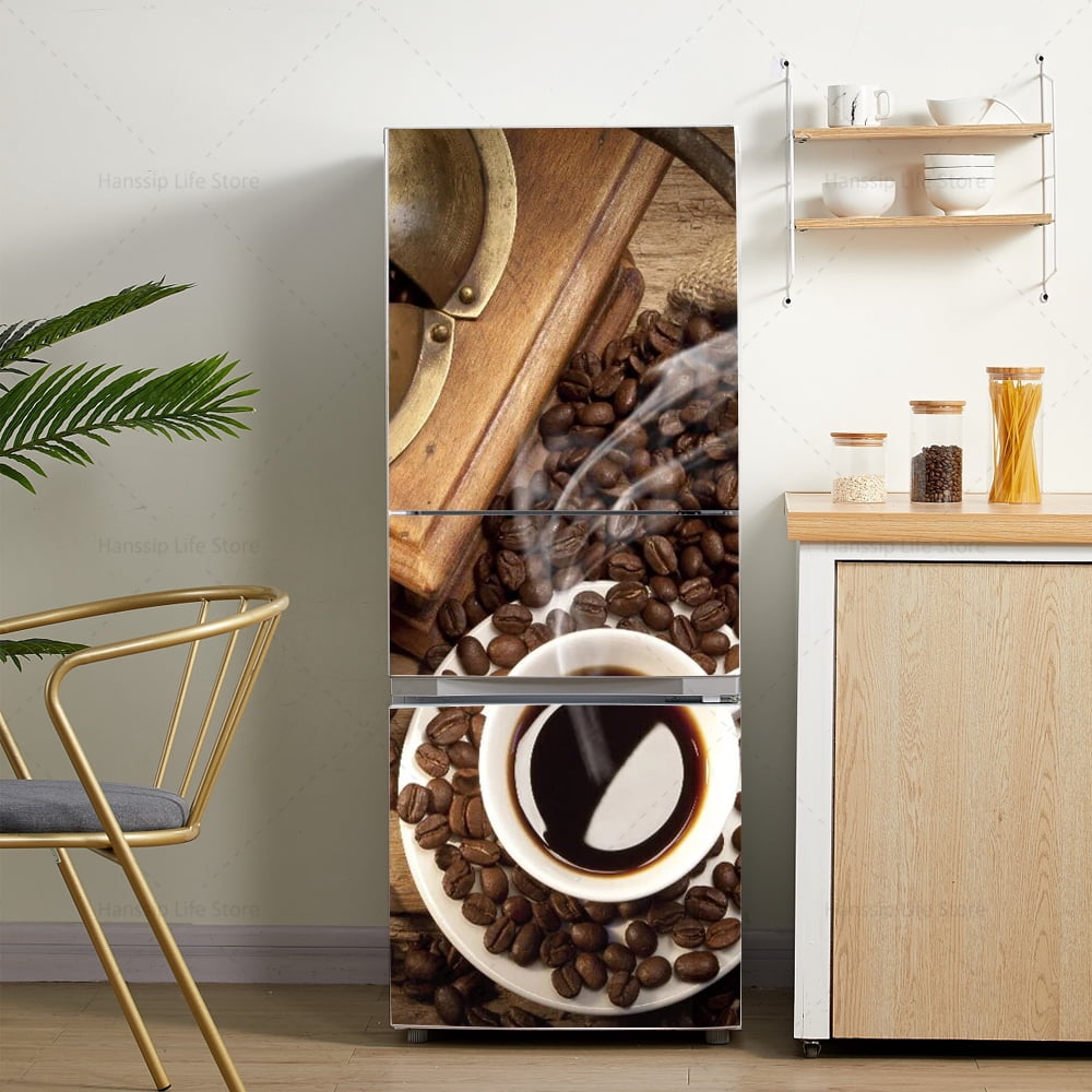 New Design Fridge Door Mural Sticker Wallpaper Waterproof PVC ...