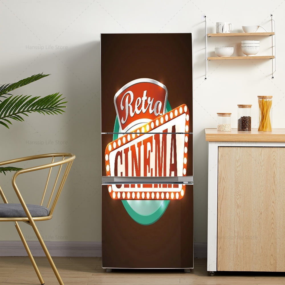 New Design Fridge Door Mural Sticker Wallpaper Waterproof PVC ...