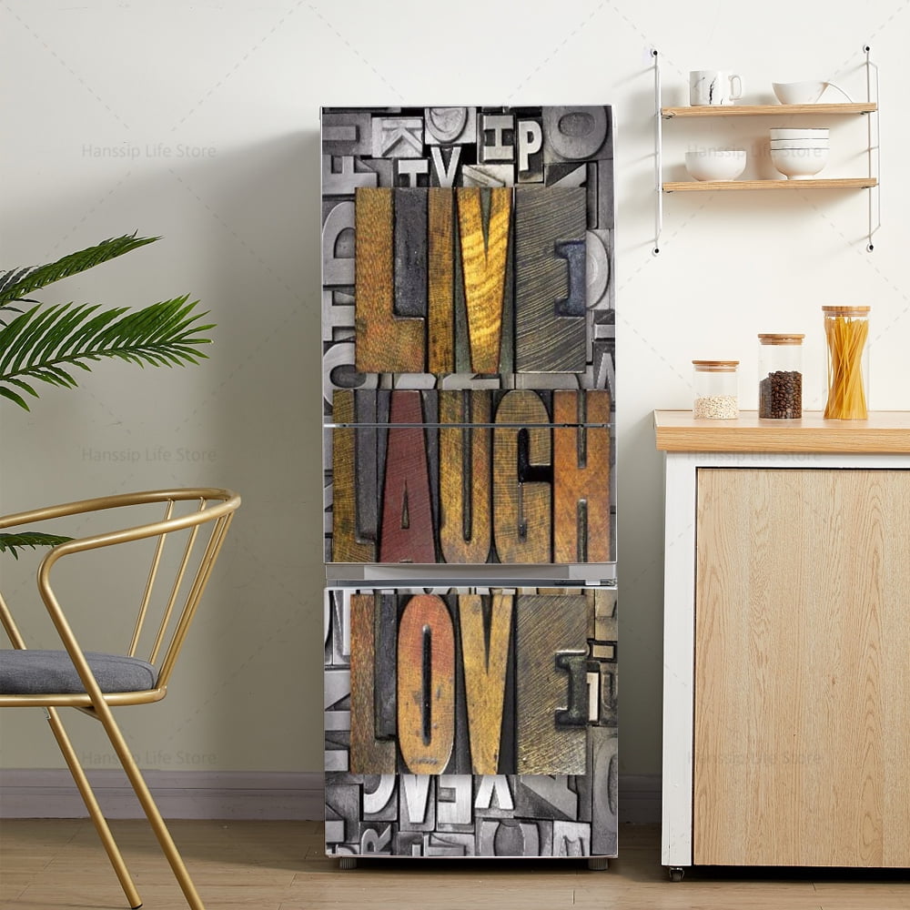 New Design Fridge Door Mural Sticker Wallpaper Waterproof PVC ...