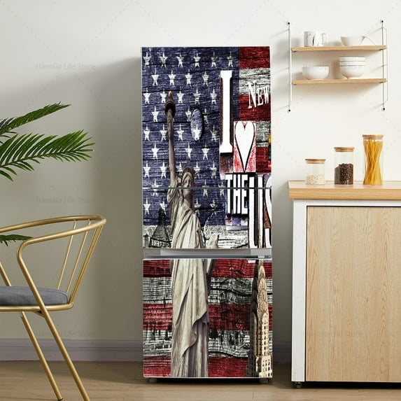 New Design Fridge Door Mural Sticker Wallpaper Waterproof PVC ...