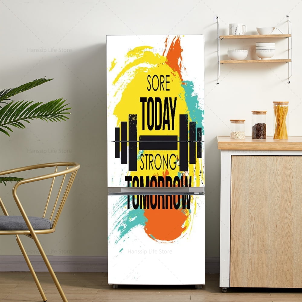 New Design Fridge Door Mural Sticker Wallpaper Waterproof PVC ...