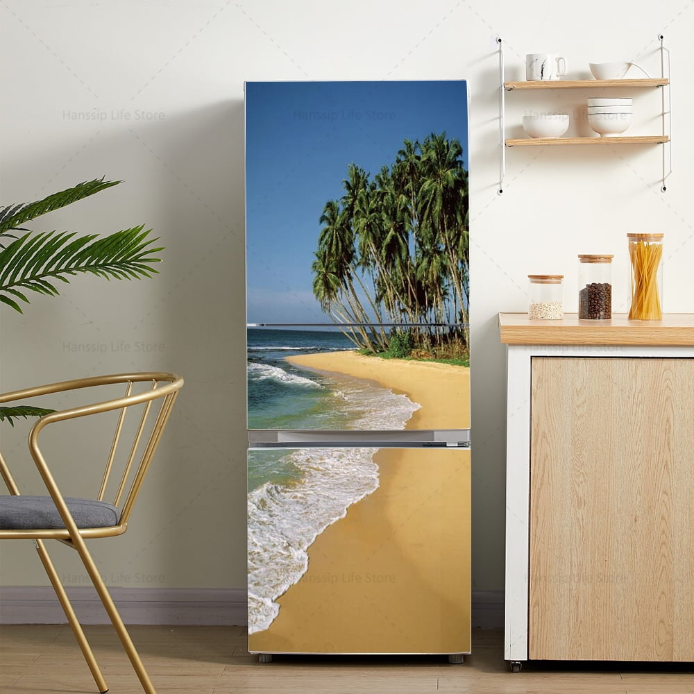 New Design Fridge Door Mural Sticker Wallpaper Waterproof PVC ...
