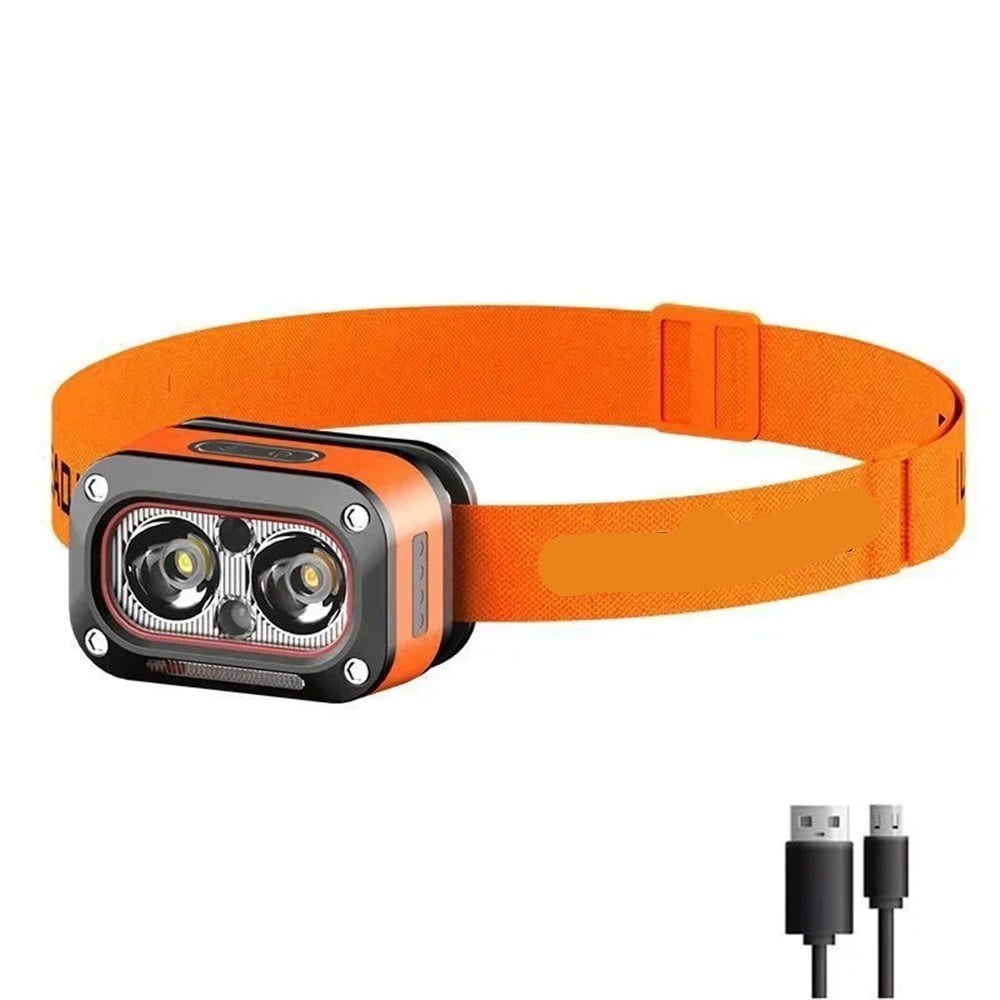 New Design Induction LED Headlamp USB Rechargeable Headlight Working ...