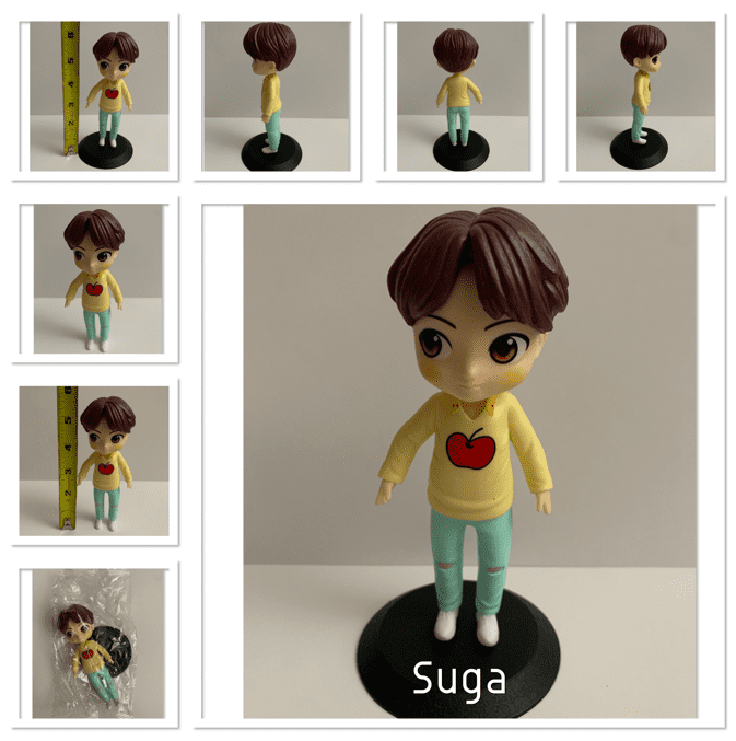 New Design SUGA KPOP BTS Bangtan Boys 6-inch Fashion Figure in OPP Bag ...