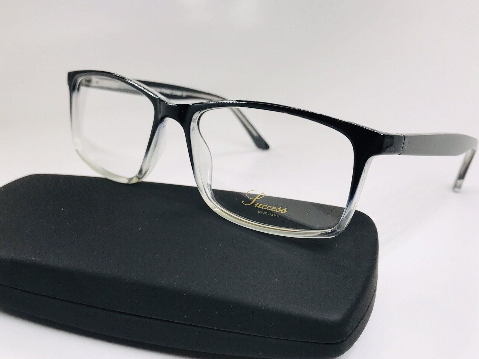 New Designer Inspired SUCCESS SS-96 Black Fade Eyeglasses 57mm with ...