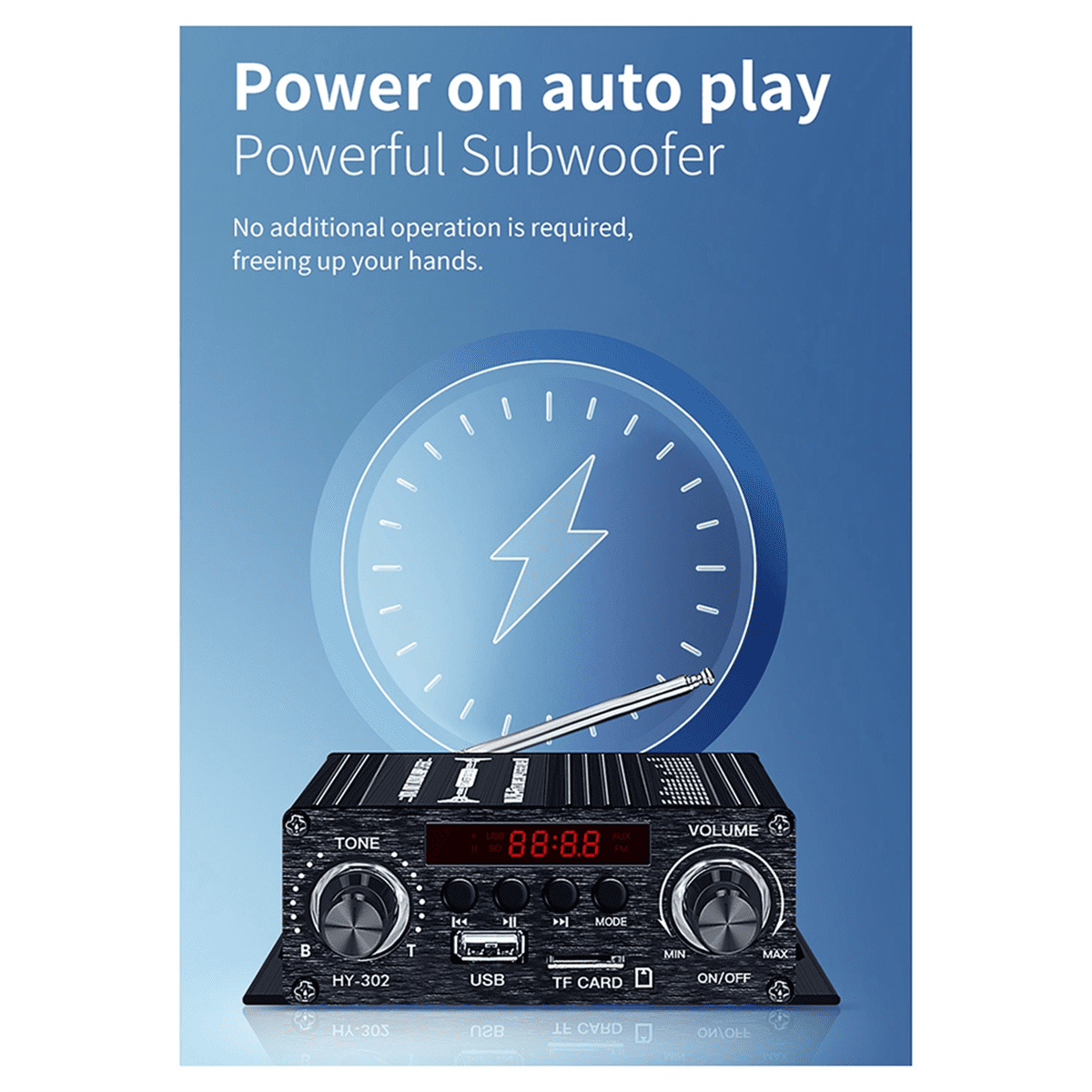 New Digital Bluetooth Amplifier 12V Home Car 2 Channel HIFI Sound ...