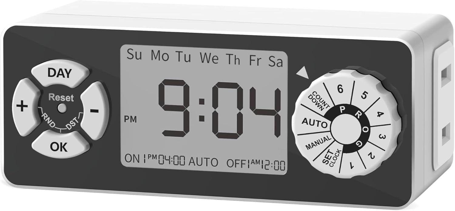 New Digital Timer Outlet, Dial Programmable Method, Indoor Plug in ...