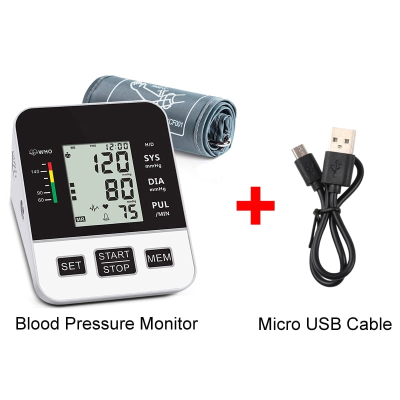 New Digital Upper Arm Tonometer Medical Blood Pressure Monitor Heart ...