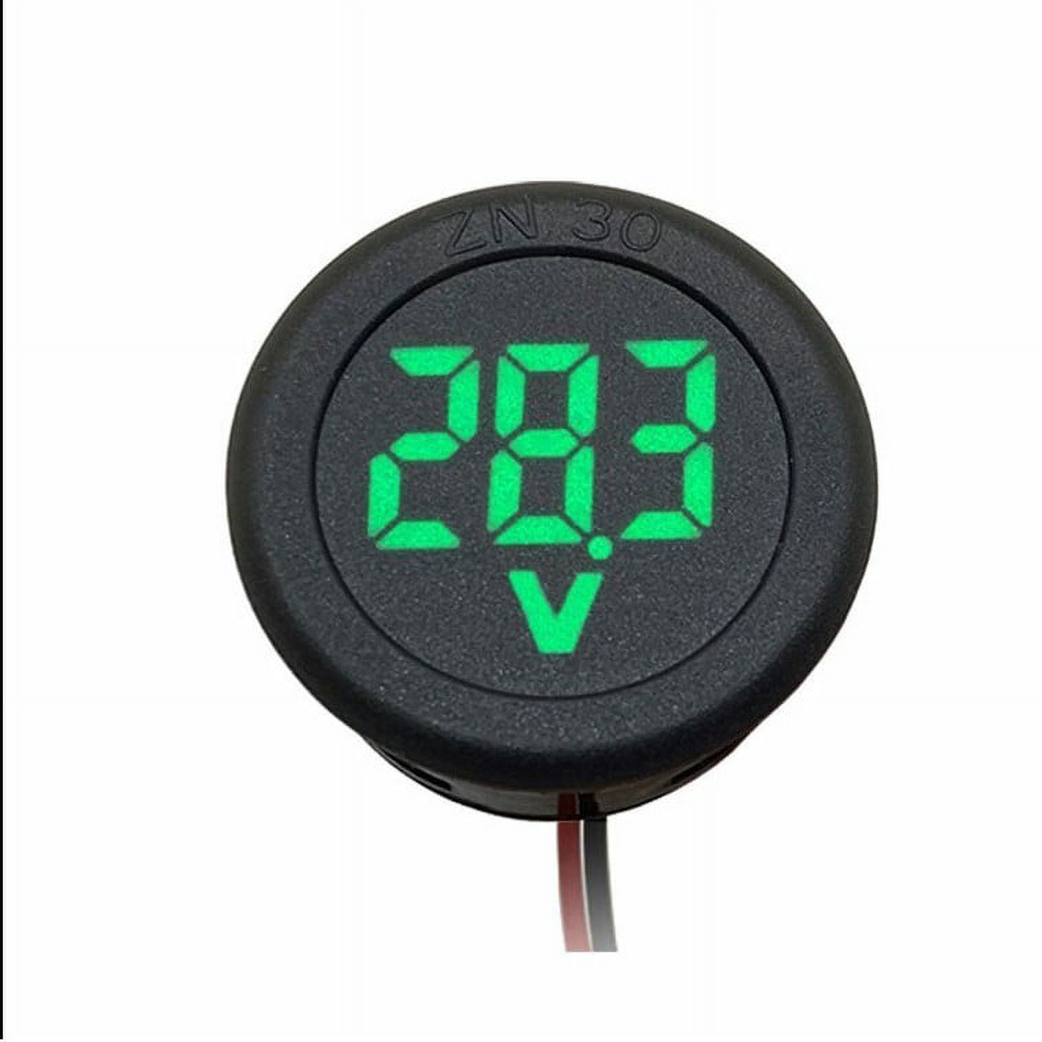 New Digital Voltmeter LED Voltmeter Measuring Instrument Round ...