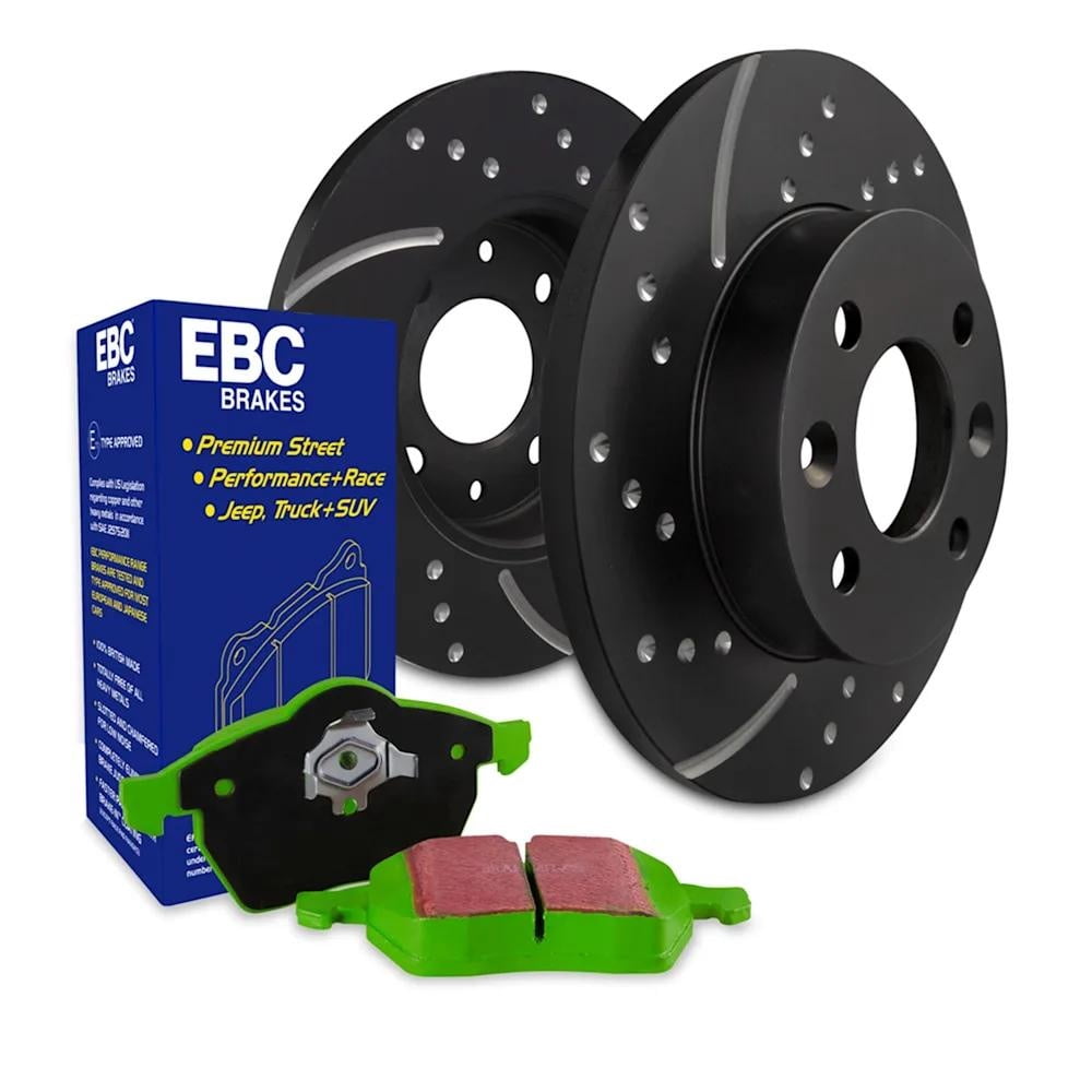 New Dimpled and Slotted Brake Disc and Pad Kit Compatible With Honda ...