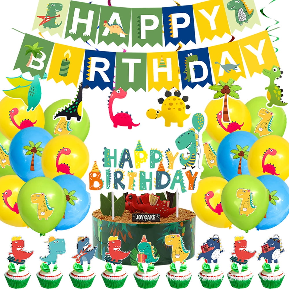 New Dinosaur Themed Birthday Party Decorations,Dinosaur Kids Party ...