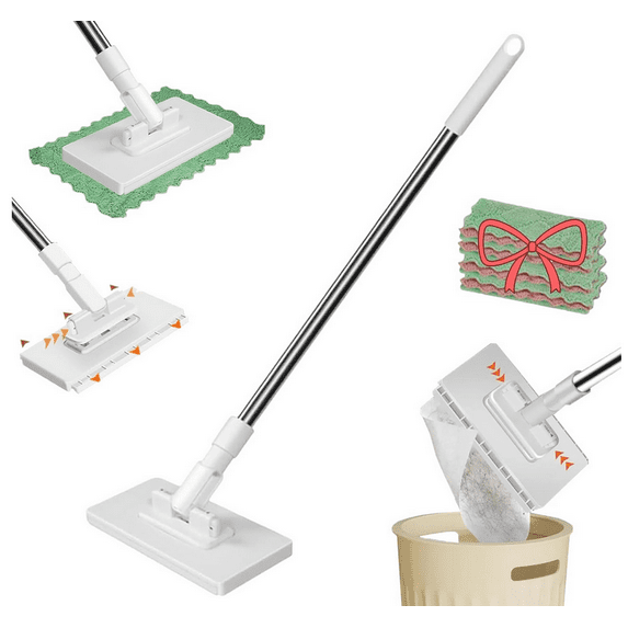 New Disposable Dust Mop with Reusable Cloths, mopa desechable ...