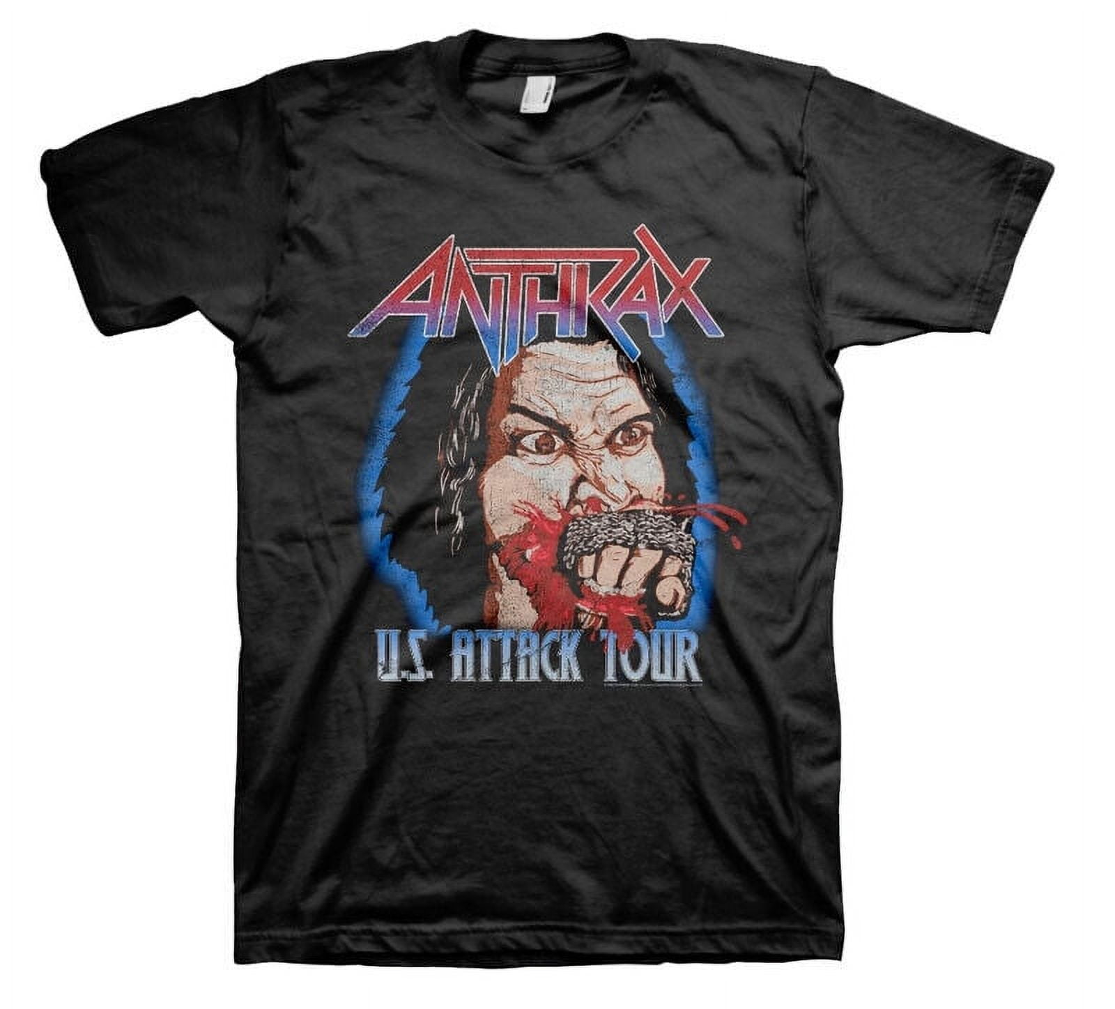 New Distressed Anthrax US Attack Tour Heavy Metal Band T-Shirt ...