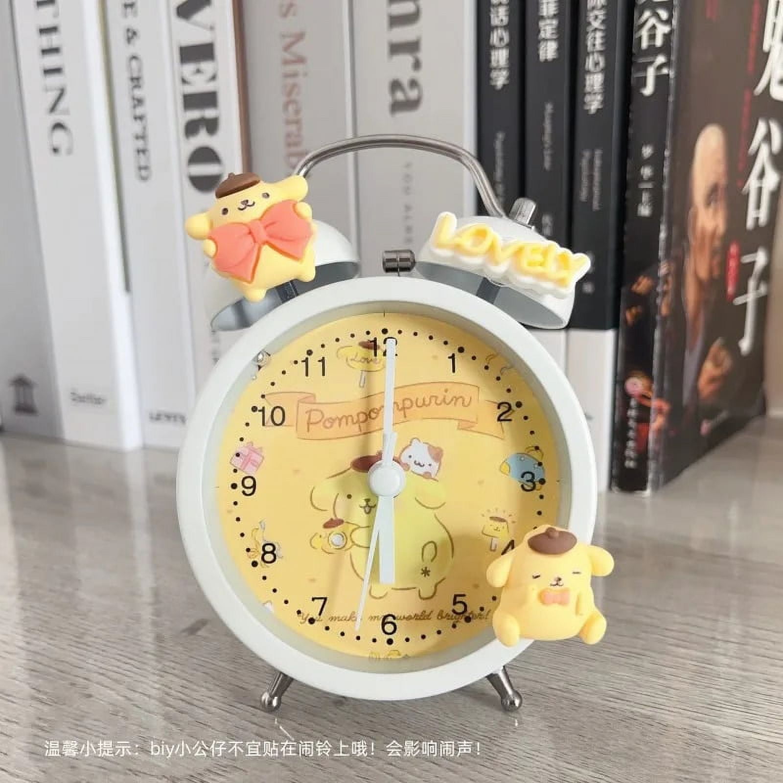 New Diy Sanrio Bell Alarm Clock Super Silent Cartoon Kt Cat My Melody ...