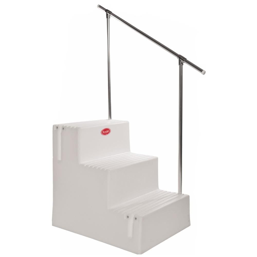 New Dock Step todd 91-2335 Steps 3 w/ Handrail - Walmart.com