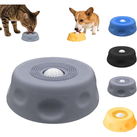 New Dog Lick Bowl with Ball,Lick Ball Bowl for Dogs,Dog Licking Bowl ...