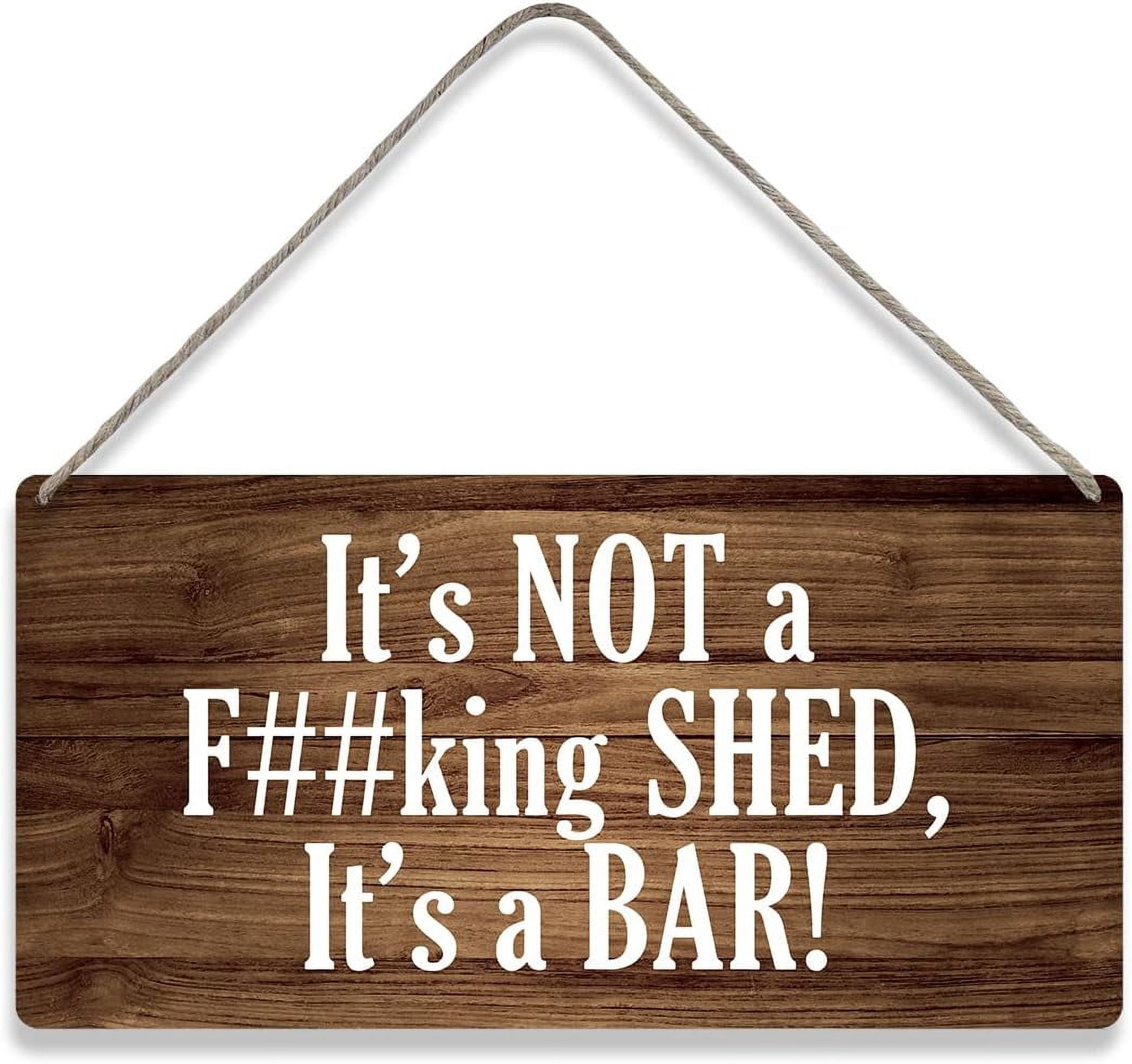 New Door Sign 10x5 Inch, It's a Bar Wooden Sign Porch Decor Garden Yard ...