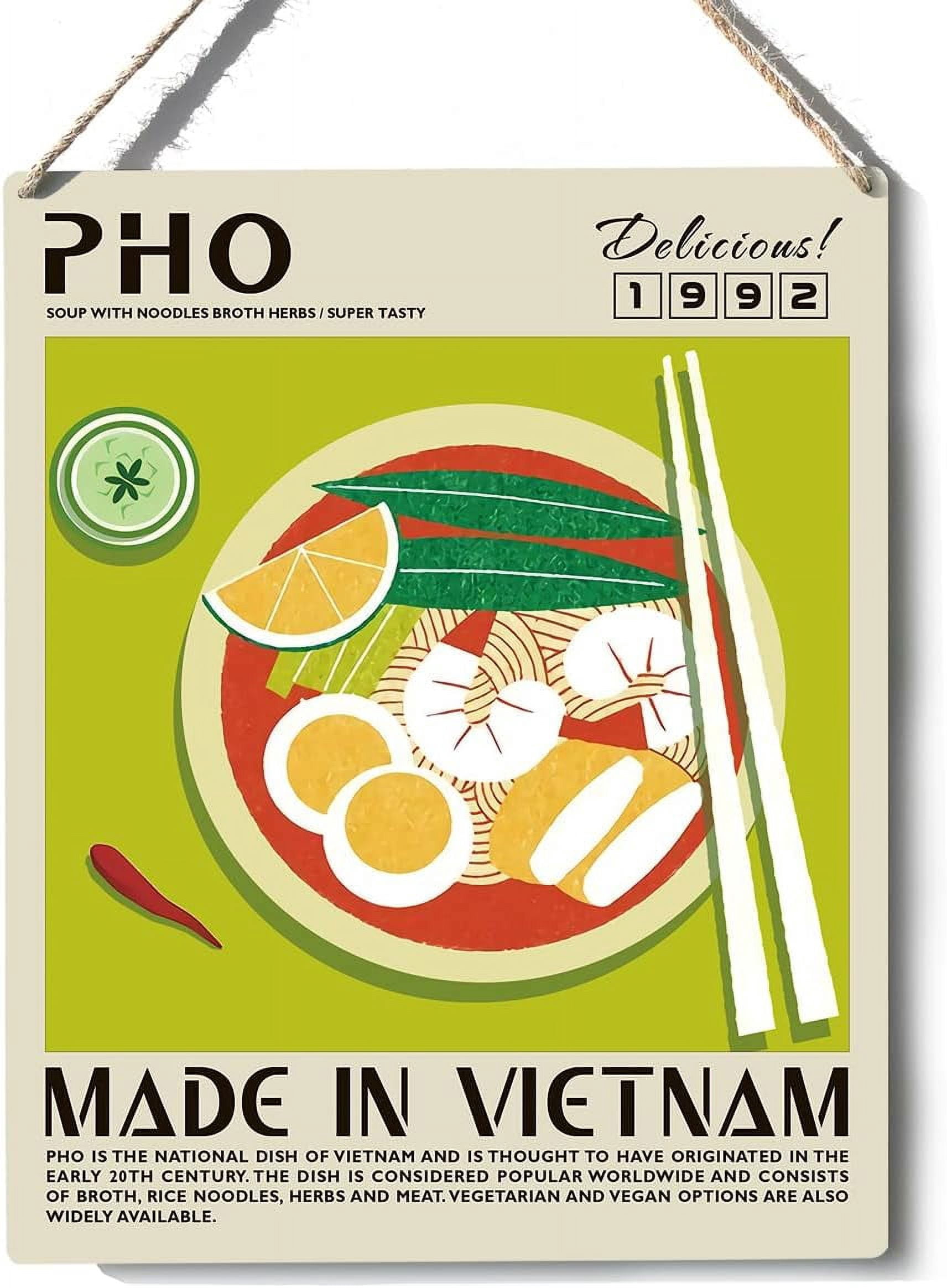 New Door Sign Pho Wooden Sign Porch Decor Hanging Wooden Wall Sign Home ...